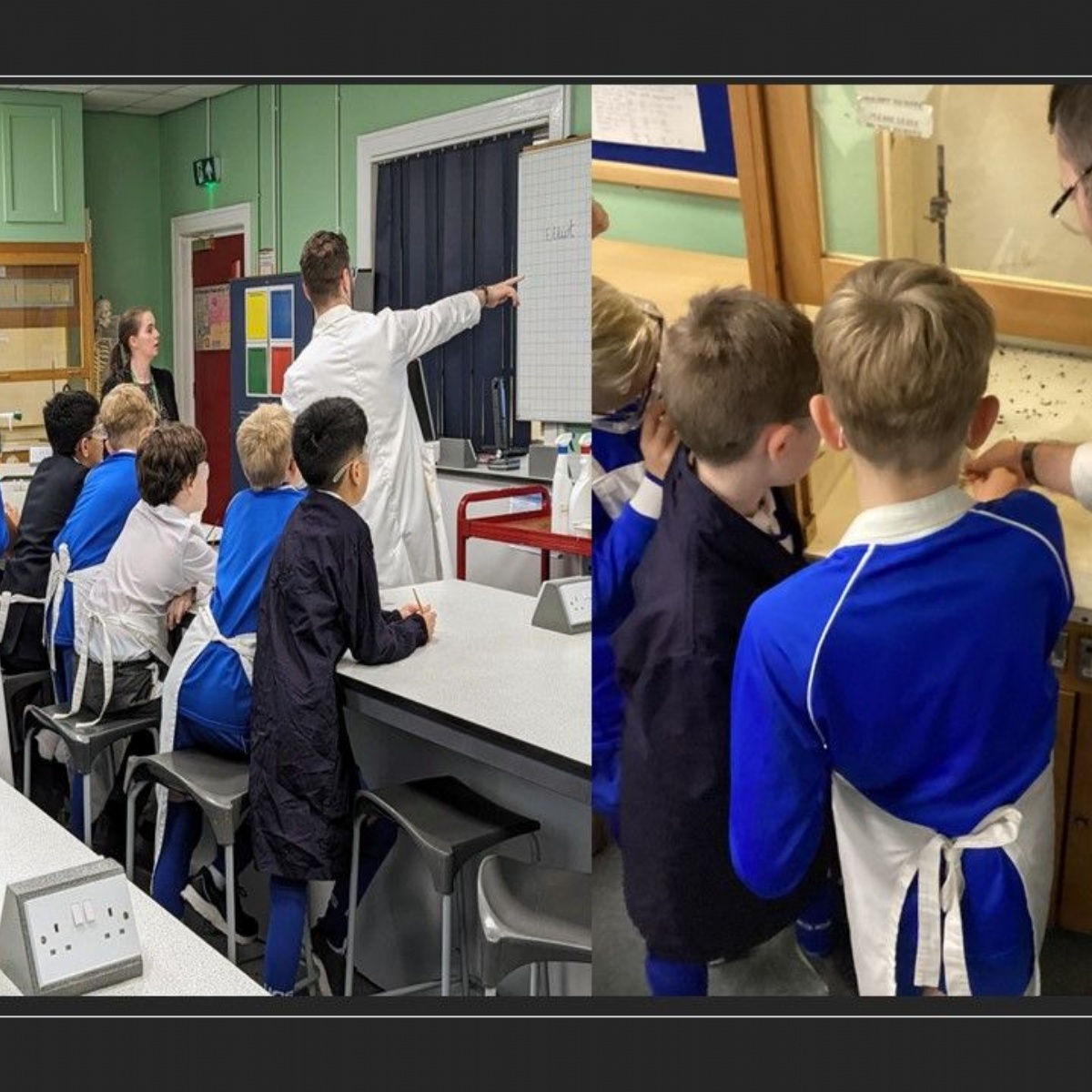 Urmston Grammar School - pyrotechnics at year 7 science club!