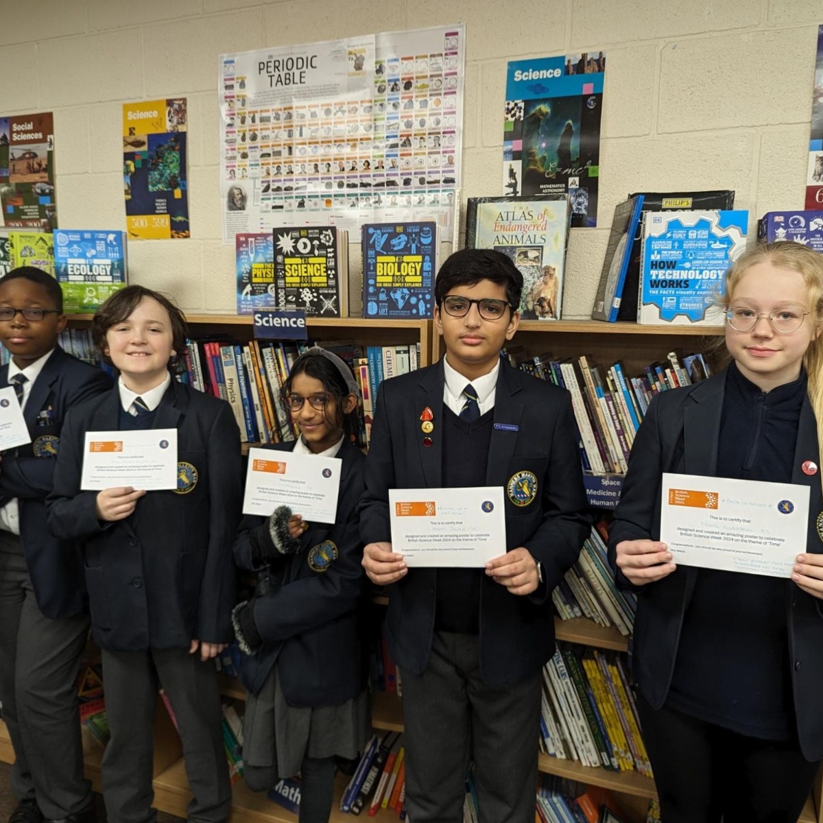 Urmston Grammar School - british science week poster winners