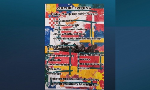 Urmston Grammar School - sixth form cultural evening this friday
