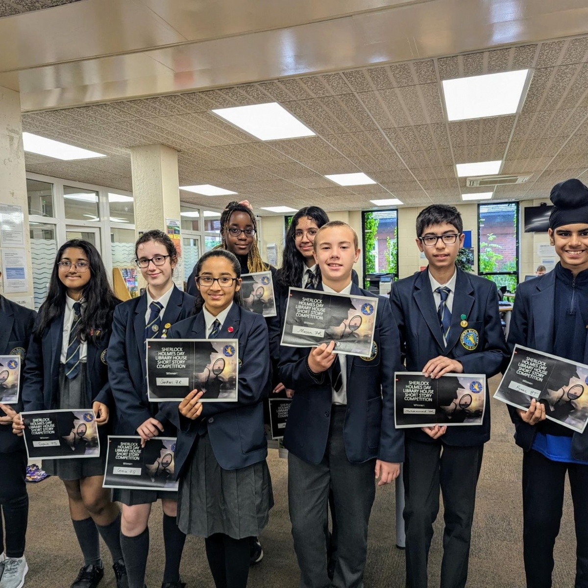 Urmston Grammar School - sherlock Holmes day story winners!