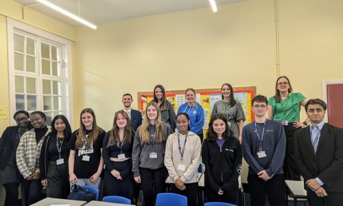 Urmston Grammar School - celebrating our new house prefect team